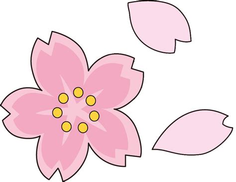 さくら 桜 のイラスト・画像no 028『サクラの花びら』／無料のフリー素材集【百花繚乱】