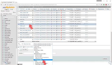 cómo reparar tablas en mysql solvetic