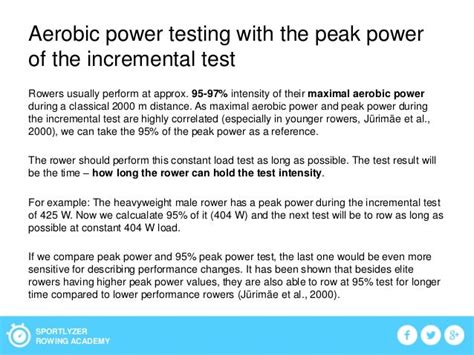 Testing For Maximal Aerobic Power