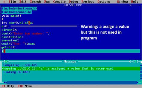 errors in c types of error in c sitesbay