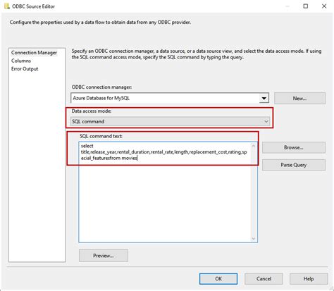 configuring odbc drivers for azure database for mysql