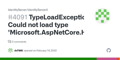 typeloadexception could not load type microsoft aspnetcore