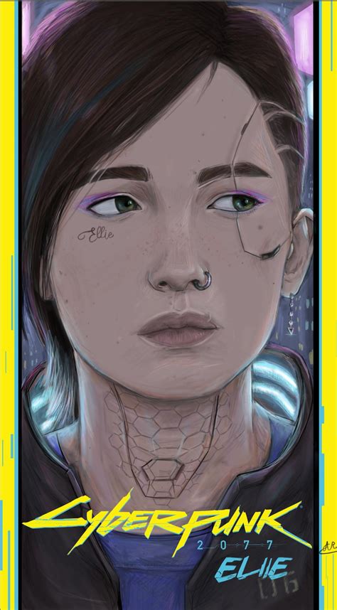 Digital Art Of Ellie Williams In Nightcity By Me🙂 R Thelastofus