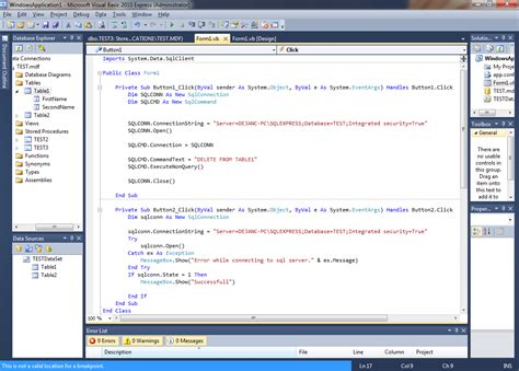 need someone to check code for executing sql query solutions