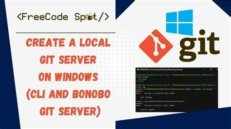 how to set up git server on local network windows tutorial by