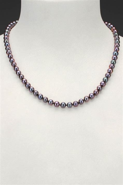 Splendid Pearls 7 7 5mm Pearl Necklace In Black Beyond The Rack