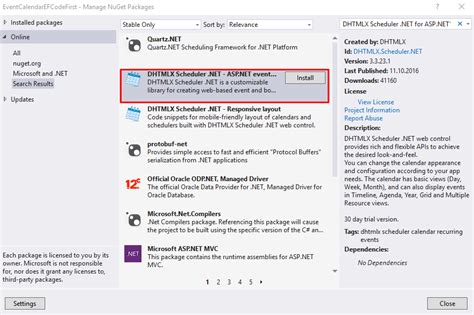 scheduler with entity framework database first scheduler docs