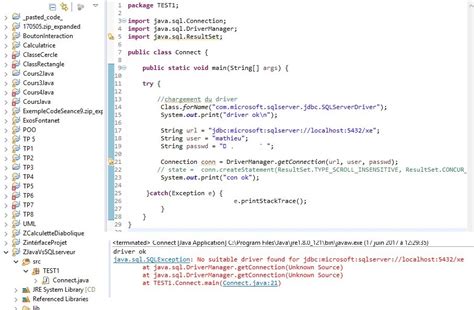 connection java sql developoer par mathieu76 page 1 openclassrooms