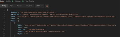 fresh laravel sanctum api redirecting to dashboard route stack