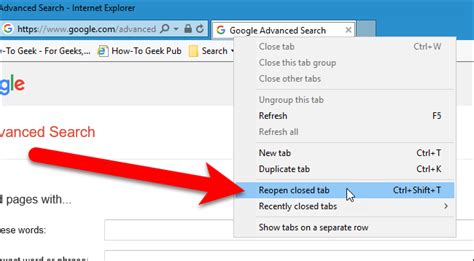 how to restore recently closed tabs in chrome firefox opera internet