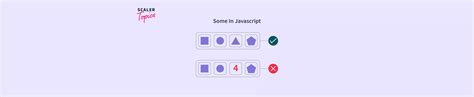 javascript array some method with examples scaler topics