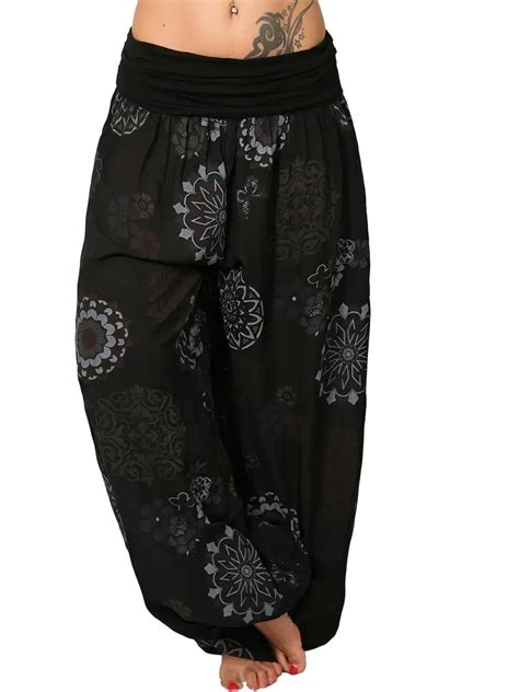 Boho Floral Print Harem Pants Bohemian Loose Elastic Waist Temu Denmark