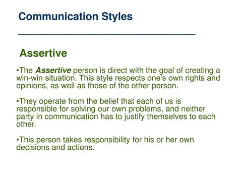 Ppt Assertive Communication Powerpoint Presentation Free Download
