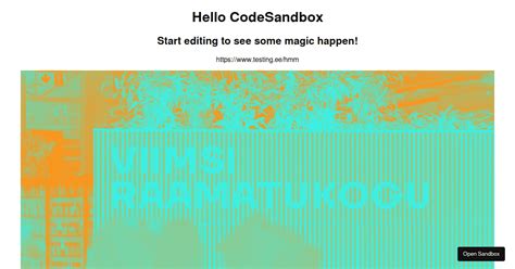 react image filter examples codesandbox