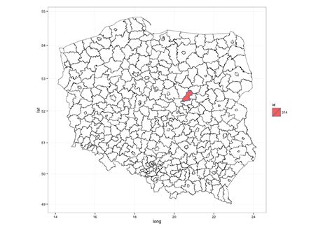 r ggplot2 fill polygons in shapefile by coords stack