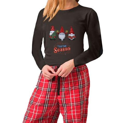 Christmas Pajamas For Women Funny Gnome Xmas Pajama Set Etsy