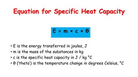 Ppt Learning Outcomes Rearranging Equation For Specific Heat