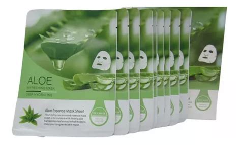 Mascarillas Facial De Aloe´ Vera Cuotas Sin Interés
