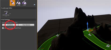 [ue4] landscapeで作った地形上にスプラインで道を作る手順｜株式会社ヒストリア