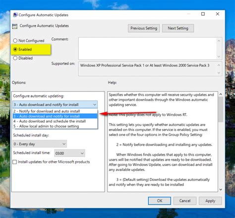 How To Enable Or Disable Automatic Updates For Windows Update In