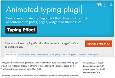 typing effect 93digital