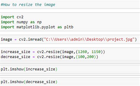 Resizing The Image Using Opencv And Python Hackster I