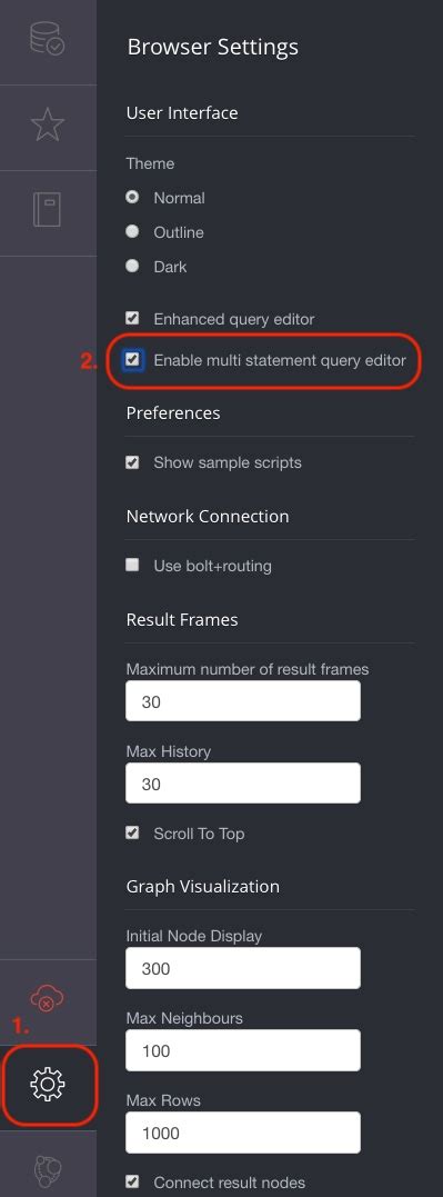 neo4j browser user interface guide graphgists