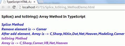 array object in typescript part 6