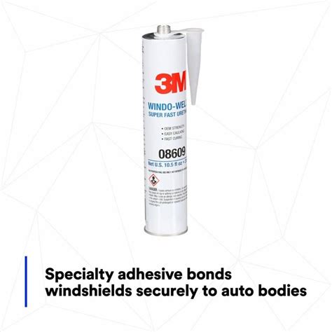 3m Windo Weld™ Super Fast Urethane 08609 Black 10 5 Fl Oz Cartridge