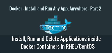 How To Install Run And Delete Applications Inside Docker Containers