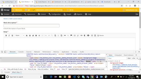 php behat script unable to detect ckeditor toolbar