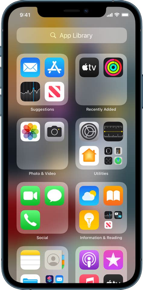 find your apps in app library on iphone apple support za