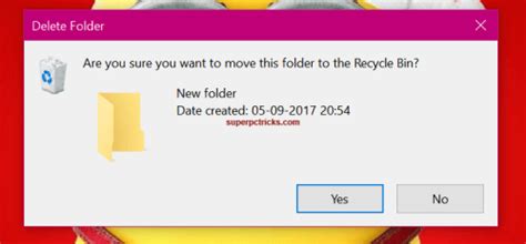 How To Enable Delete Confirmation Dialog Box In Windows 10 Tips Tricks