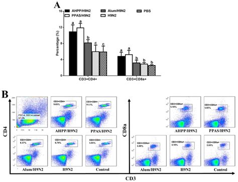 Differentiation Of Cd4 And Cd8a T Cell In Spleen A Expression Of