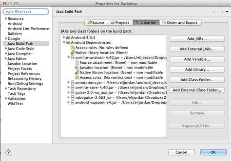 attaching source to an external jar in an android eclipse project