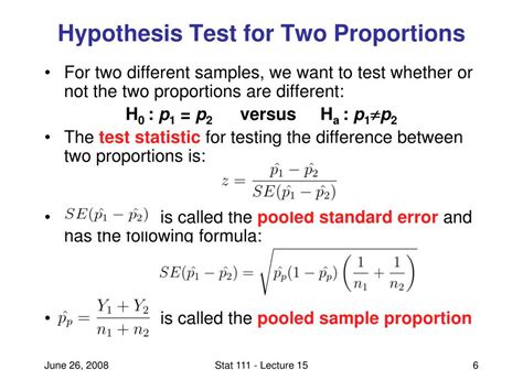 Ppt Two Sample Inference For Proportions Powerpoint Presentation