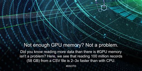 not enough gpu memory not a problem data science of the day nvidia