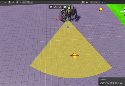 给unity behavior designer（unity行为树） 的can see object 画圆锥辅助图 忆云竹