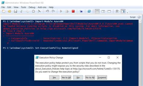 powershell error import module file azurerm psm1