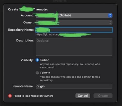 [xcode] failed to load repository owners の解決方法メモ