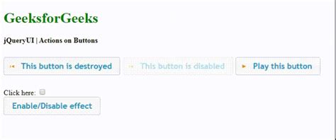 jquery ui button geeksforgeeks