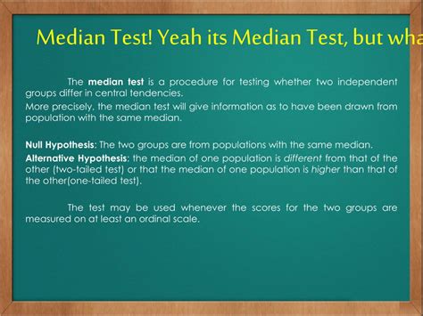 Ppt Median Test Powerpoint Presentation Free Download Id 2633040