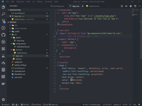 use jsconfig json to improve vs code intellisense on a vue