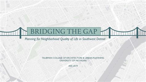 Bridging The Gap Planning For Neighborhood Quality Of Life In