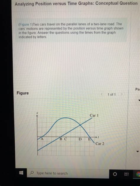 Solved Analyzing Position Versus Time Graphs Conceptual
