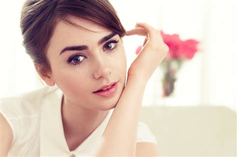 1920x1080 Lily Collins Women Brunette Face Wallpaper  255 Kb