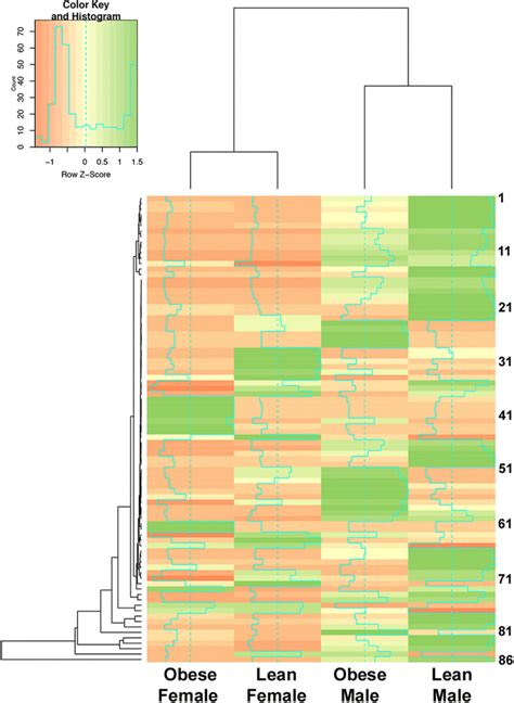 Heat Map Showing Clustering Patterns For Placenta Associated Degs