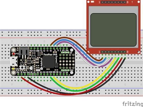 Circuitpython Wiring Nokia 5110 3310 Monochrome Lcd Adafruit