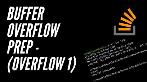 buffer overflow prep overflow 1 tryhackme youtube