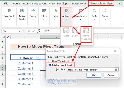 how do you delete a pivot table but keep data in excel